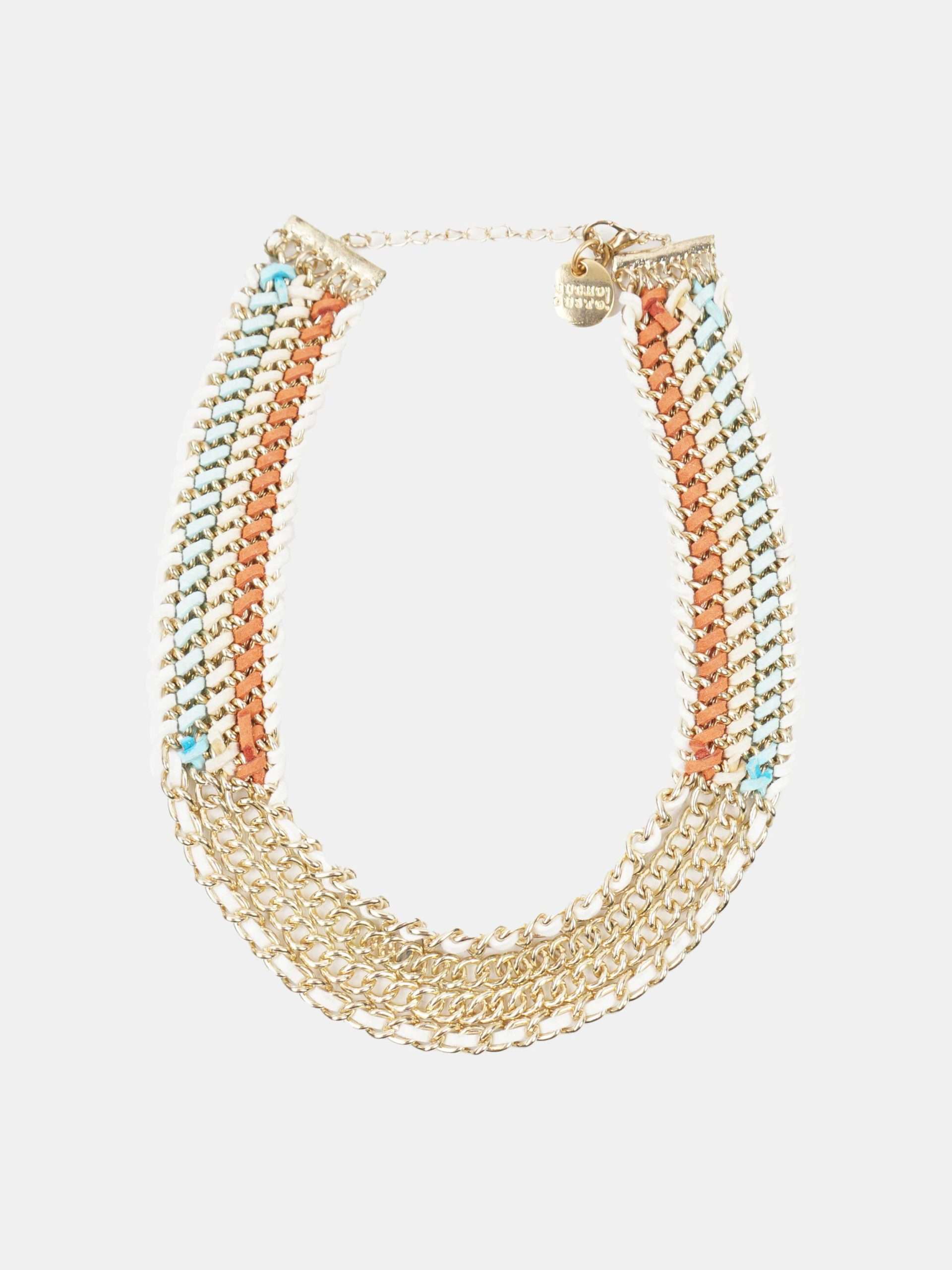 MUCHO GUSTO® Necklace With Gold and Beads
